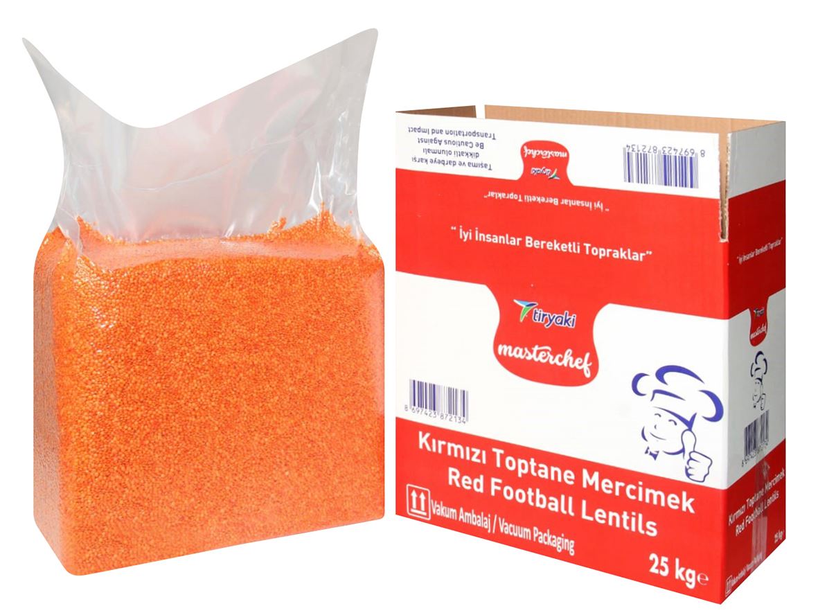 Tiryaki Masterchef Kırmızı Toptane Mercimek 25 Kg