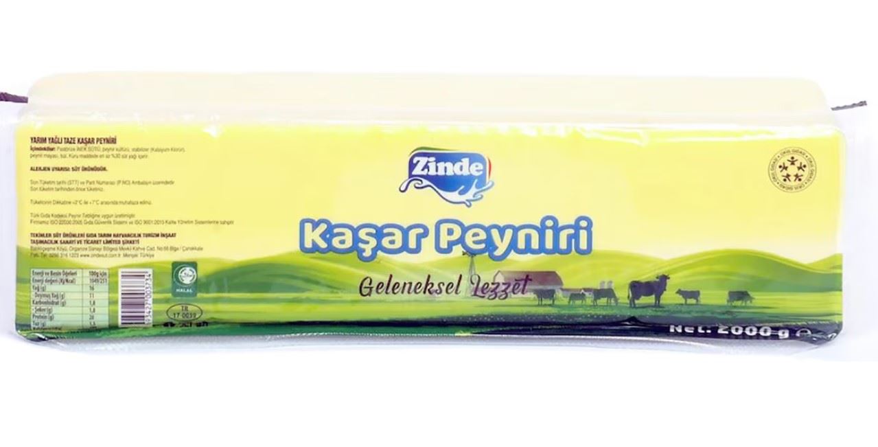 Zinde Blok Kaşar 2 Kg